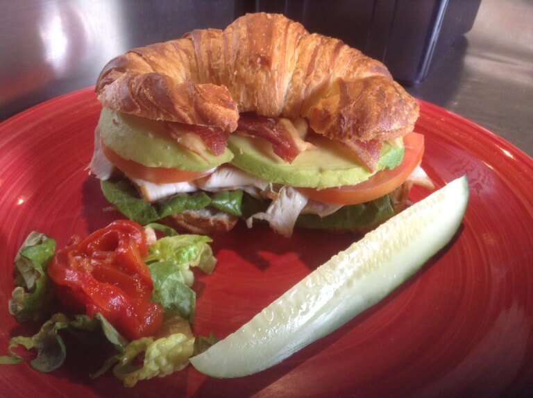 Lunch Special ~ Turkey Croissant Club w/Guacamole!!! - Cafe Java